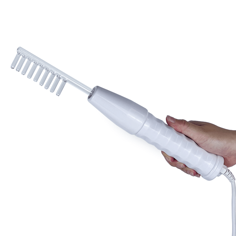 Hair scalp treatment machine with hair follicle magnification